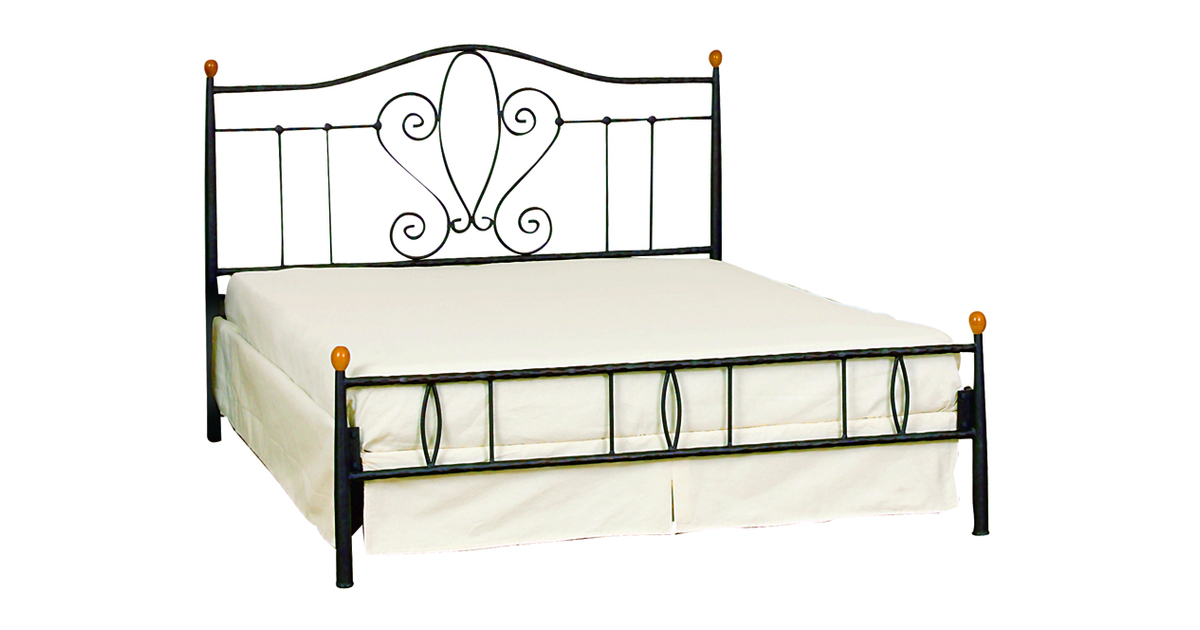 ARMONIA Double Metal Bed Frame 150x200 – Solid Greek Construction ...