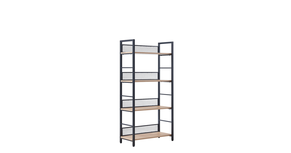 NEST ΒΙΒΛΙΟΘΗΚΗ ΦΥΣΙΚΟ ΜΑΥΡΟ 60x28x121