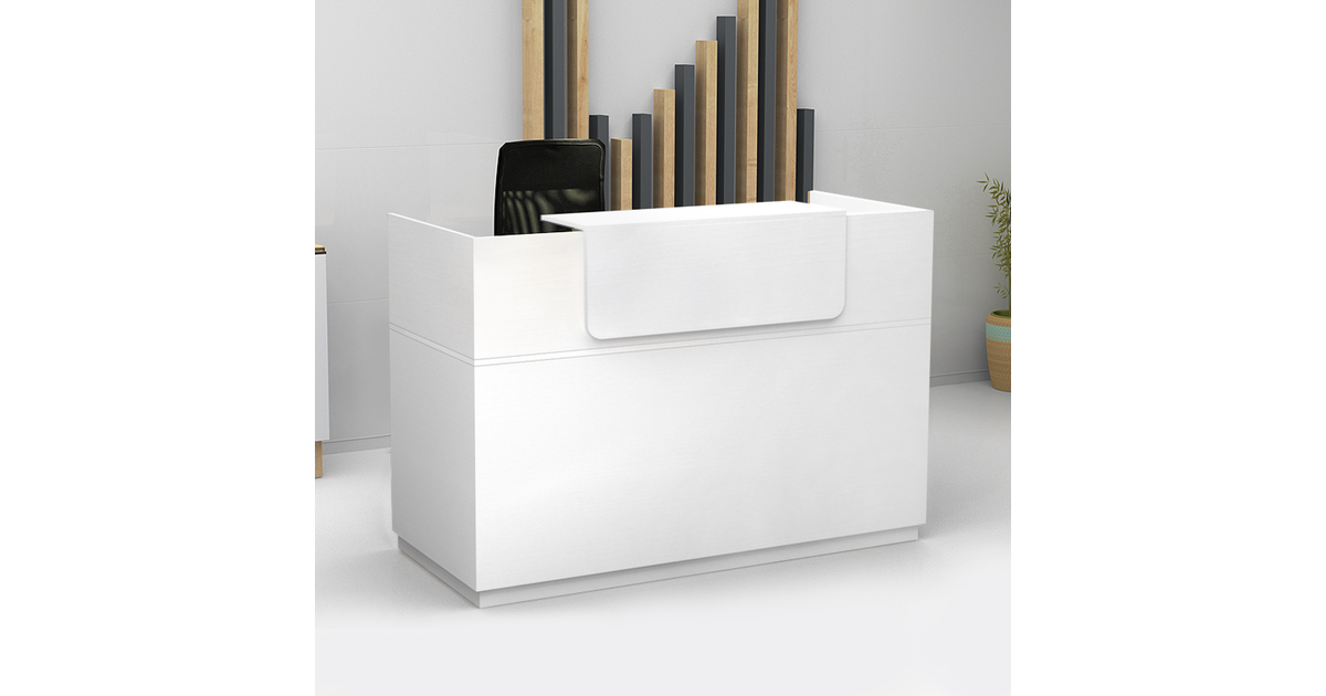 MegaPap Γραφείο υποδοχής - reception Lemmon χρώμα λευκό 160x70x110εκ ...